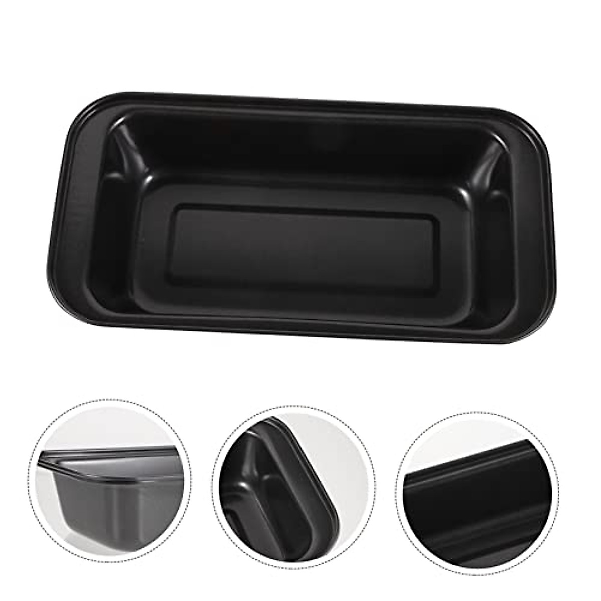 Hemoton Non Stick Baking Pan Bread Pan Non Stick Baking Sheet Kitchen Gadget Practical Toast Pan Bread Pan Carbon Steel Small Tools Bakeware Black Household Toast Mold Metal Dies