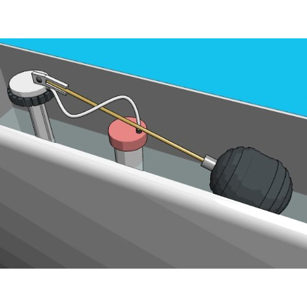 PF WaterWorks FillMAGIC Water Saving Toilet Tank Overflow Fill Cycle Diverter; PF0552