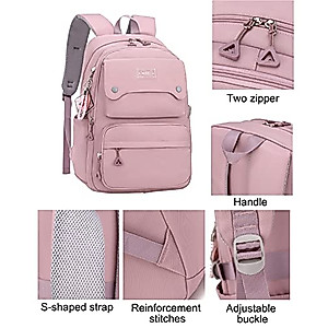 JiaYou Teen Girls Casual Backpack High Middle School Daypack Women Daily Travel Laptop Bag(1# Blue,35 Liters)