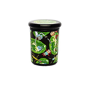Rick and Morty Portal Container, 6 oz, Multiverse, Stash Jar, Rick Sanchez, Glass, Herbs & Spices, Portal Gun, Alternate Reality