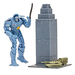 Pacific Rim McFarlane Toys Gipsy Danger (Jaeger) 4" Scale Figure Playset with Comic