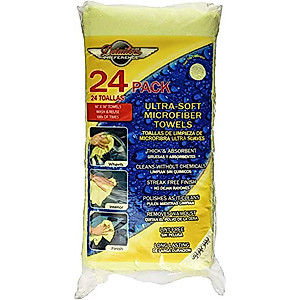 Eurow Microfiber Deluxe 16in x 16in 325 GSM Cleaning Towels 24-Pack