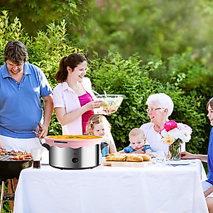 2 Pack Silicone Slow Cooker Liners fit 6-8 QT Crockpot, Reusable/Heat-resistant/Leakproof/Portable Crock Pot Liners, BPA Free, Dishwasher Safe Slow Cooker Liners fit for 6-8 QT (Pink+Yellow)