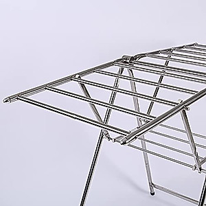 LTLGHY Rack Clothes Foldable, Laundry Drying Rack for Indoor Outdoor,Easy Storage Clothes Drying Rack, Free of Installation Garment Rack