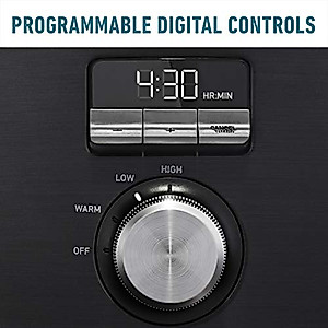 Calphalon Slow Cooker with Digital Timer and Programmable Controls, 5.3 Quarts, Stainless Steel