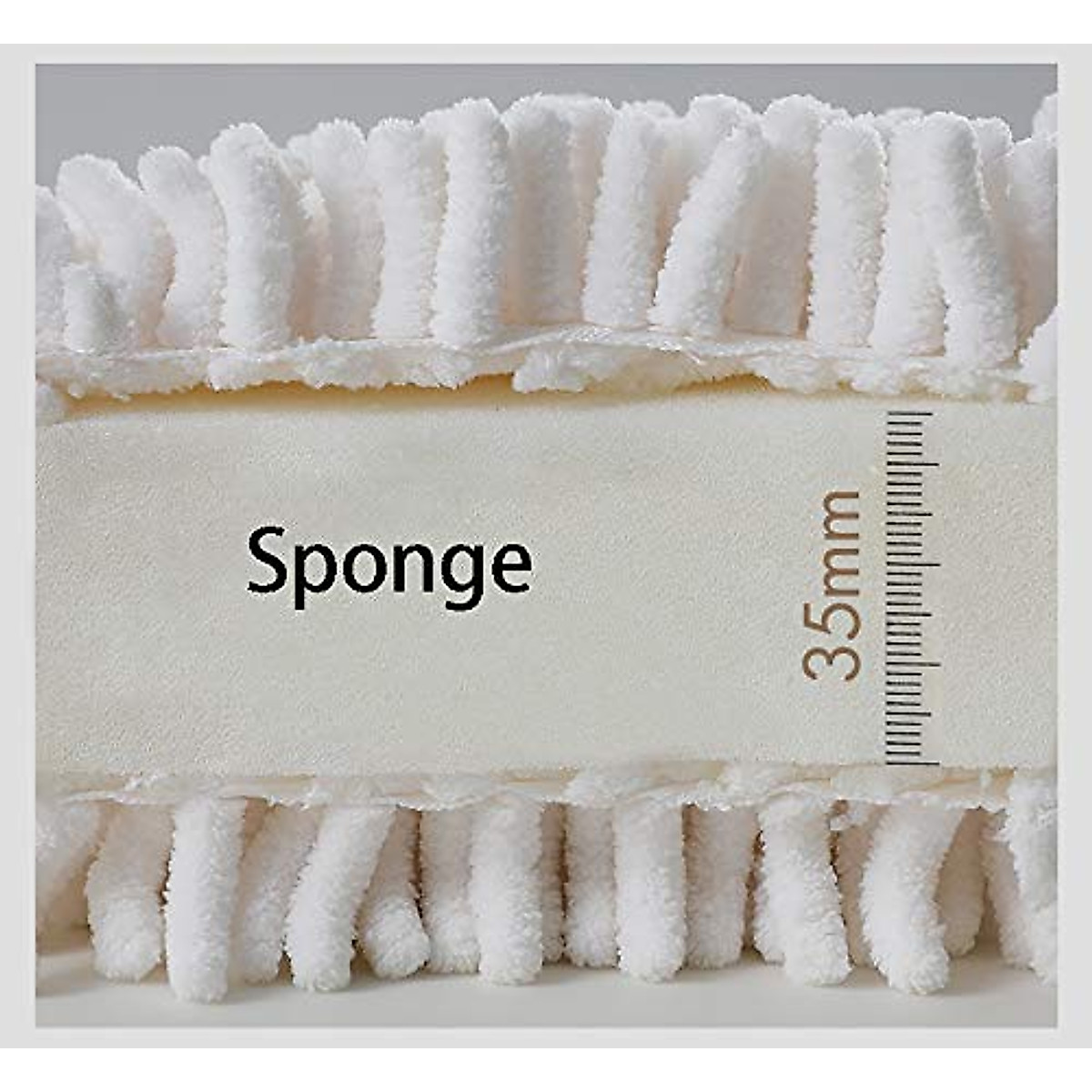 MAYITBE Soft Absorbent Chenille Hand Towels, Decorative Hanging Fuzzy Towels Ball, Thick Drying Cloth Hand Towel for Home Kitchen & Bathroom (Grey*2)