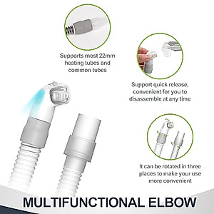 Cushion and Short Hose for Air_fit N20 Medium, Frame is Needed for Connect (NOT INCLUDED), N20 Nasal Cushion with Tube Supplies, Soft and Full Air Seal, MEDICOLOR Supplied
