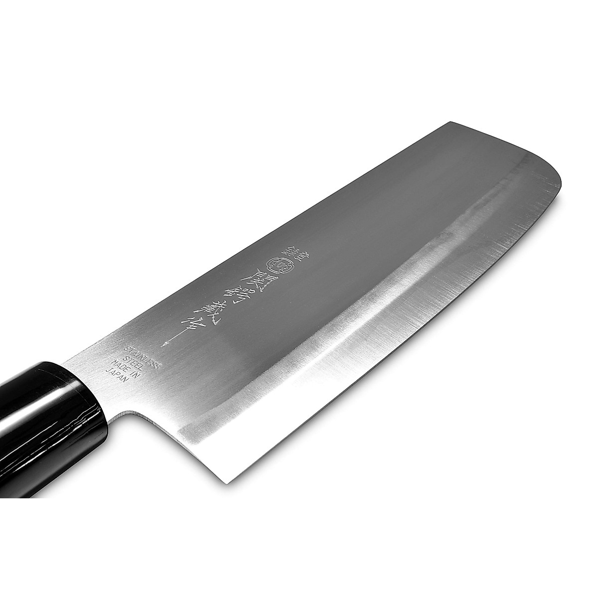 Seki Japan TSUBAZO Japanese Vegetable Kitchen Knife, Stainless Steel Nakiri Knife, Shiraki Handle, 170 mm (6.7 in)