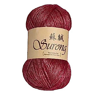 2 Set 1 Roll 100g Crochet Yarn Strong Warmth Multiple Colour Hand Knitting Thick Wool Thread Cotton Yarn for Gift Yarn Balls