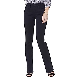NYDJ womens Barbara Boot-cut jeans, New Black, 6 US