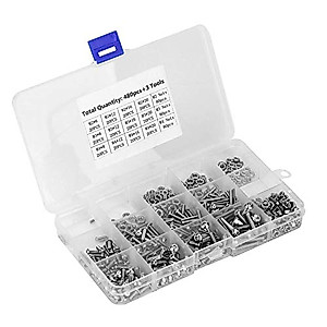 Screw 480pcs M2M3M4 Machine Screws Set Fasteners for Laptop/Hard Disk/Keyboard/Phone/PC