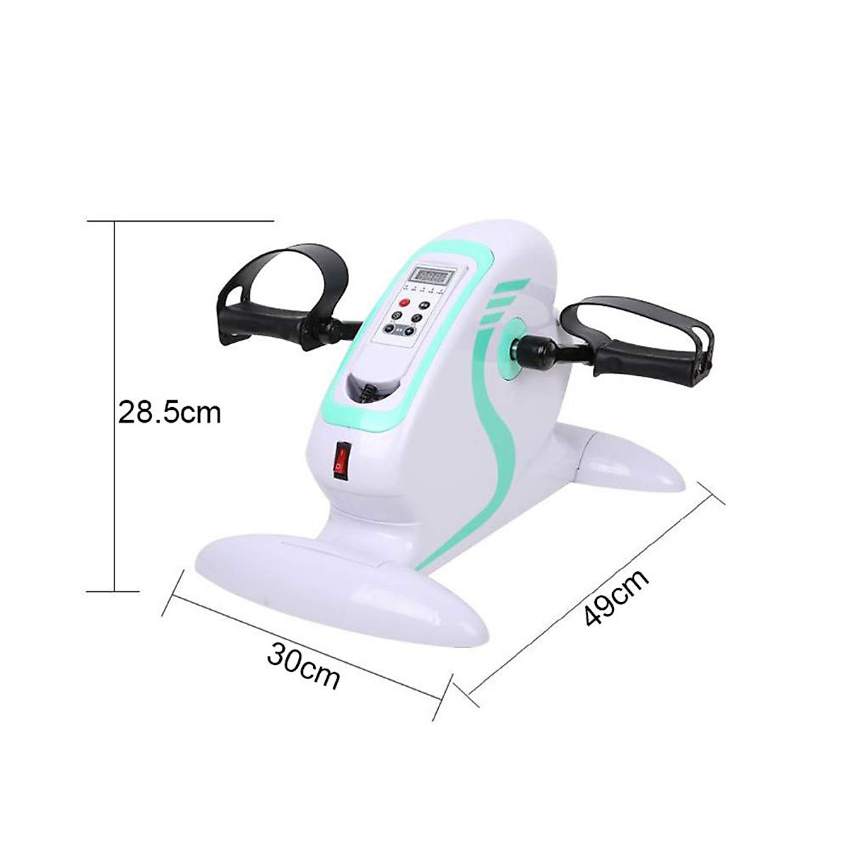 Fitness Motorized Electric Mini Exercise Bike/Pedal Exerciser,Electric Pedal Exerciser for Seniors Portable Fitness Cycle for Arm/Leg Exercise Mini Cycling Trainer Stationary Exercise Leg Peddler