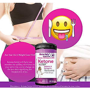 Nurse Hatty - Diabetic & Ketogenic Keto Strips – Fresh – USA-Made – High-Performance – Now Lasts 6 Months - 2-Year Shelf Life (150ct. Long Ketone Test Strips)