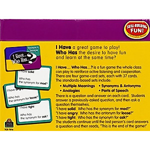 Teacher Created Resources Grade 3-4 I Have Language Arts Game