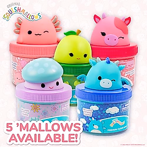 Original Squishmallows Archie The Axolotl Premium Cloud Slime, 8 oz. Fluffy Slime, Cotton Candy Scented, 3 Fun Slime Add Ins, Pre-Made Slime for Kids, Great 6 Year Old Toys, Super Soft Sludge Toy