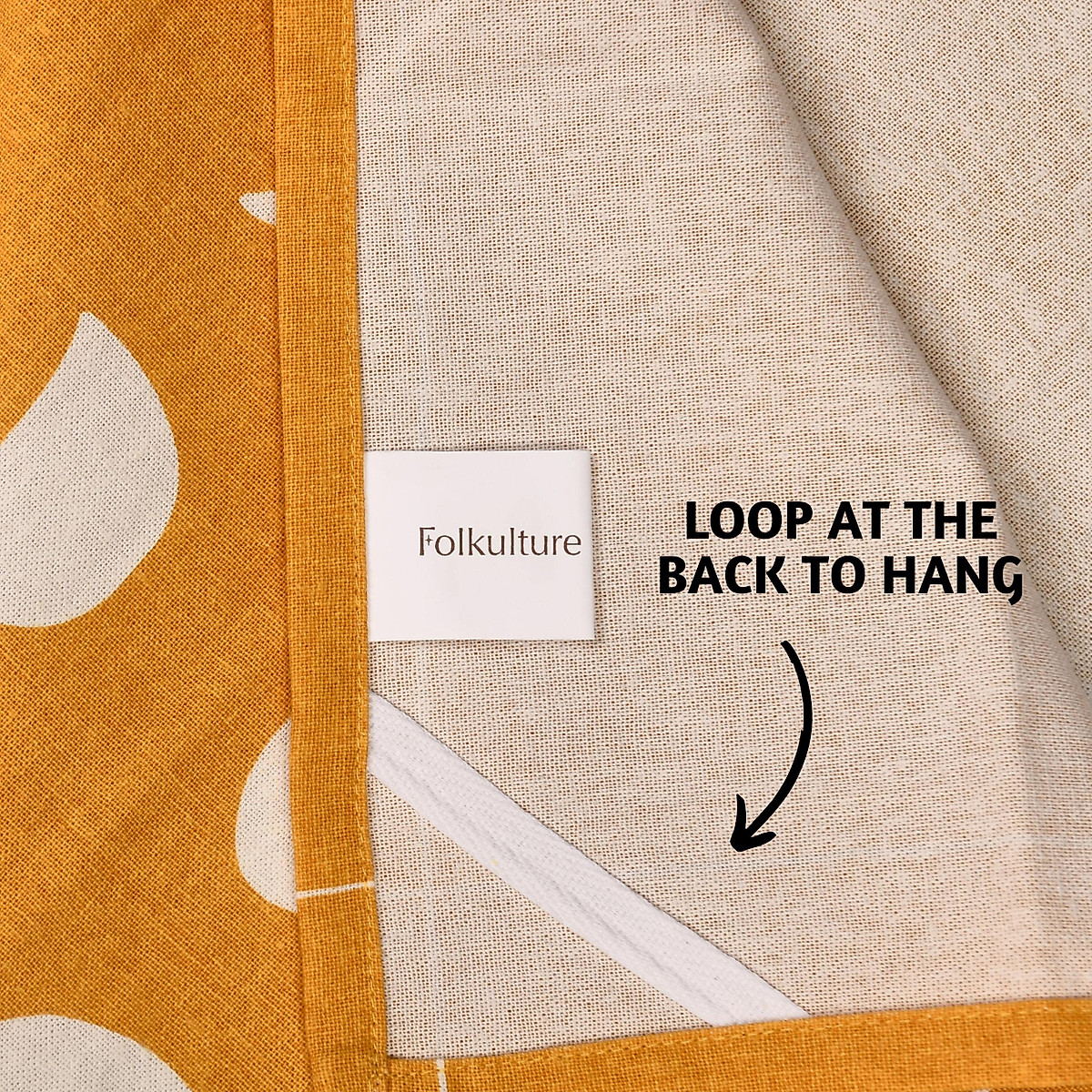 Folkulture Kitchen Towels or Dish Towels for Kitchen, 18x28 Inches Tea Towels with Hanging Loop or Hand Towels, 100% Cotton, Set of 6, Modern Abstract Dish Towels, Flour Sack Hand Towel