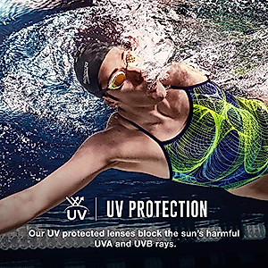 Speedo Unisex-Adult Swim Goggles Speed Socket 2.0, Vapor Mirrored