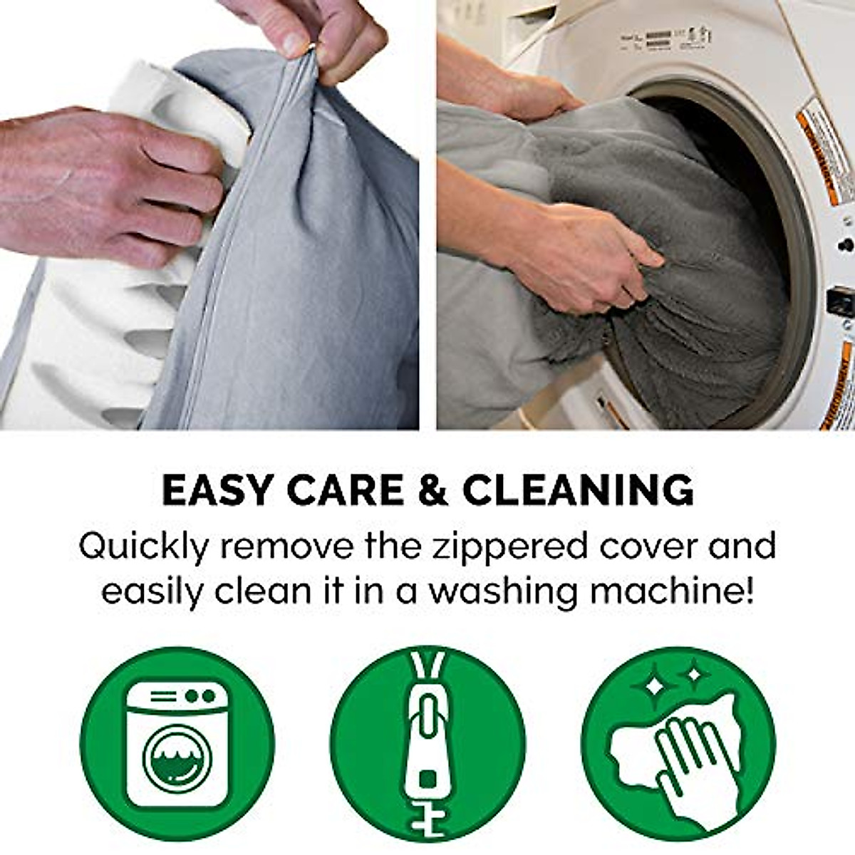 Furhaven Large Orthopedic Dog Bed Plush & Suede Sofa-Style w/ Removable Washable Cover - Gray, Large