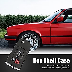 uxcell New Smart Remote Flip Key Fob Shell Case 4 Button for Mazda 3 5 6 RX-8 CX-7 CX-9 2007-2010