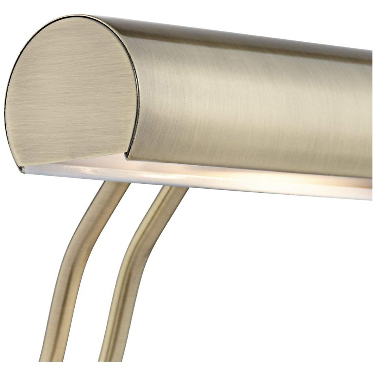 Regency Hill Traditional Piano Banker Desk Lamp 12" High Antique Brass Gold Metal Shade Adjustable Arm Decor for Living Room Bedroom House Bedside Nightstand Home Office Reading Family