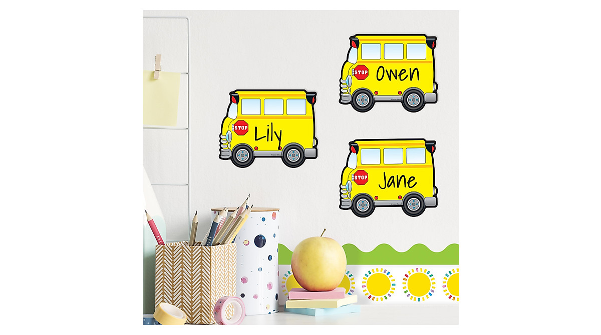 Carson Dellosa School Bus Colorful Cut-Outs 36 Pcs Set