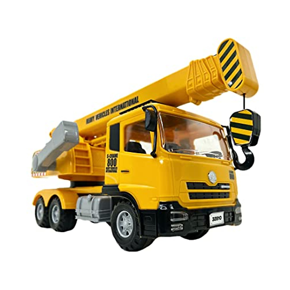 Big Daddy Trucks-Large Sized Friction Powered King Crane which extends to 1 ft Personal Accessories and Toys can be Used on This Truck