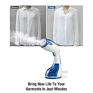 Steamer for Clothes, 1200 Watts Portable Handheld Garment Fabric Wrinkles Remover, Auto-Off, 30-Second Fast Heat-up, 260ml Large Detachable Water Tank