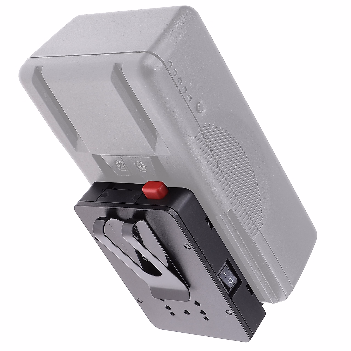 foto4easy Foto4easy V-Lock Mount Battery Power Supply Plate Adapter with D-tap for Portable Pocket Tiny Compact Nano V-Mount Battery, Black