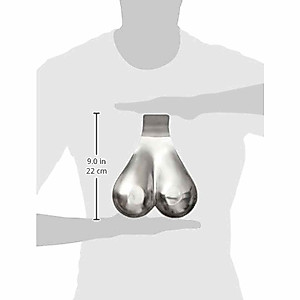 TableCraft Products HB2 Double Spoon Rest, Stainless Steel Brushed