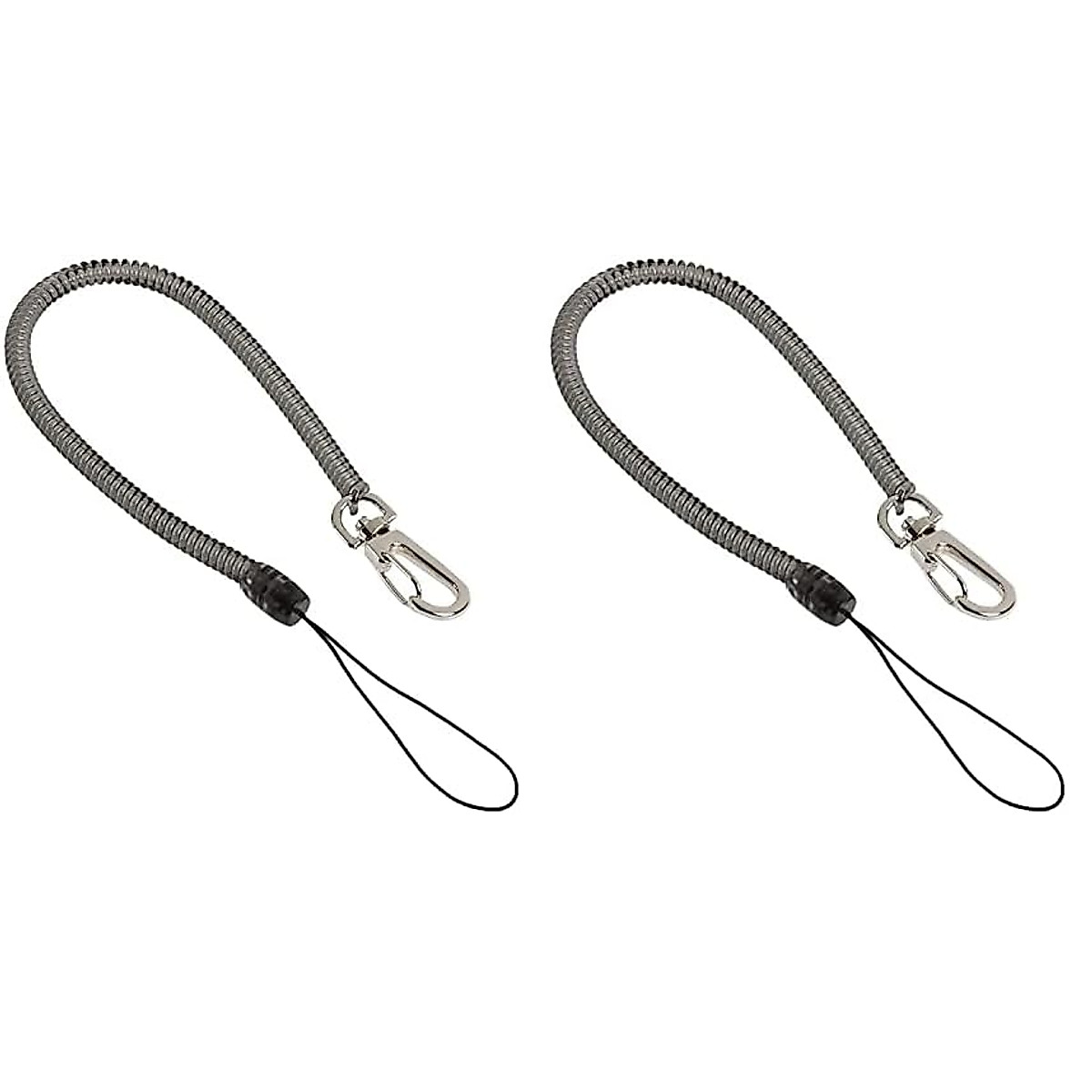 Pacific Handy Cutter CL36 Clip-On Coil Lanyard, For Utility Knives, Safety Cutters, and Hand Tools, Extends to 48 Inches, Safe Tool Retention (Pack of 2)