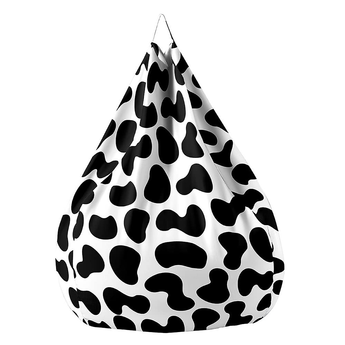 Lukery Bean Bag Chair for Adults (No Filler), Cow Print Bean Bag Cover, Stuffed Animal Storage Bean Bag Chairs for Kids, 3D Comfy Bean Bags Cotton Beanbag Lazy Sofa (S/27.6x31.5'',Cow Pattern 2)