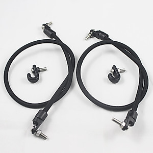 Kayak Bungee Paddle Holder kayak Paddle Keepers Kit for Kayak & Canoe - kayak Rigging Accessory (pack of 2)-W/ Screws