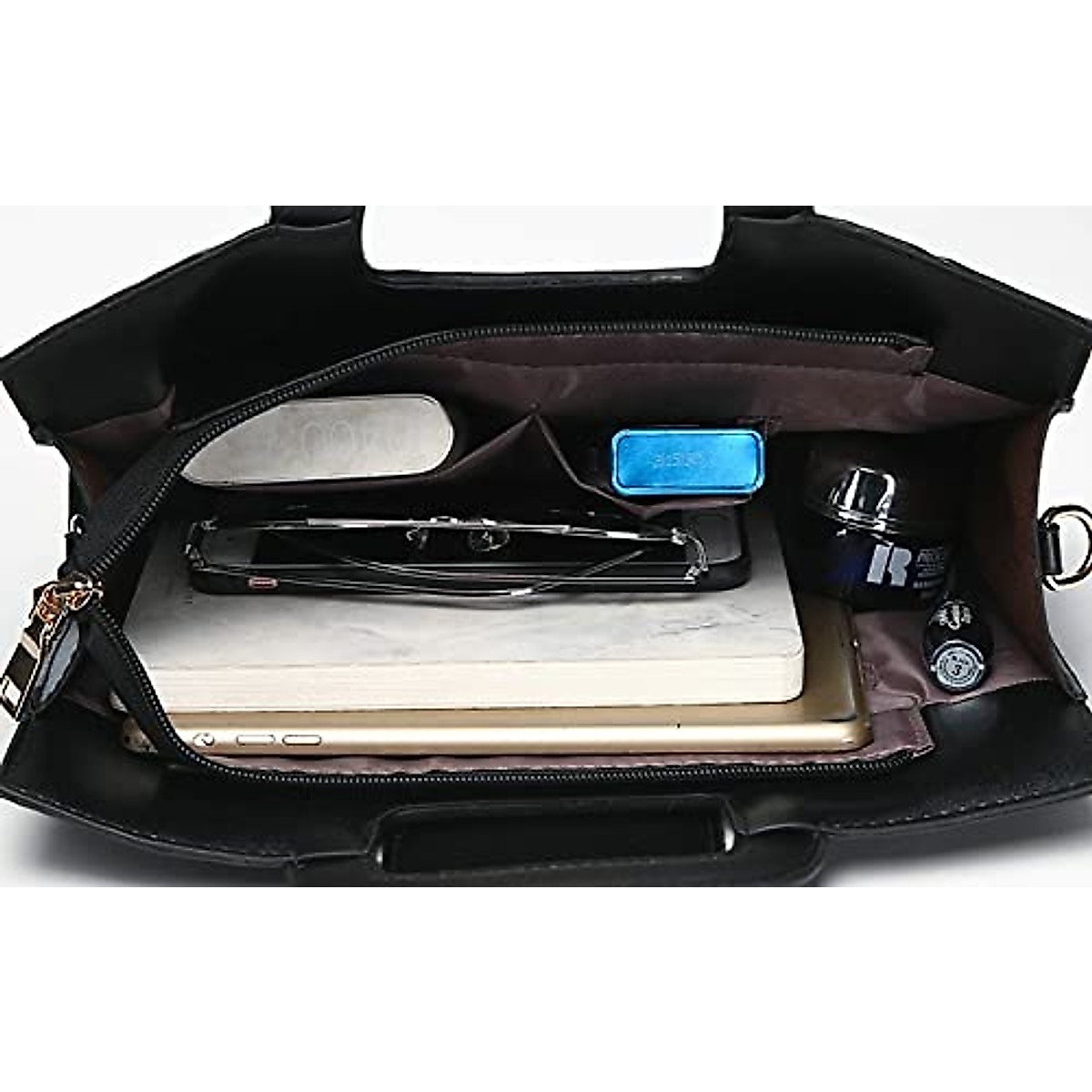 Women's Clutch Bag Chic Tote Handbag Shoulder Bag Solid Color PU Casual Crossbody Bag