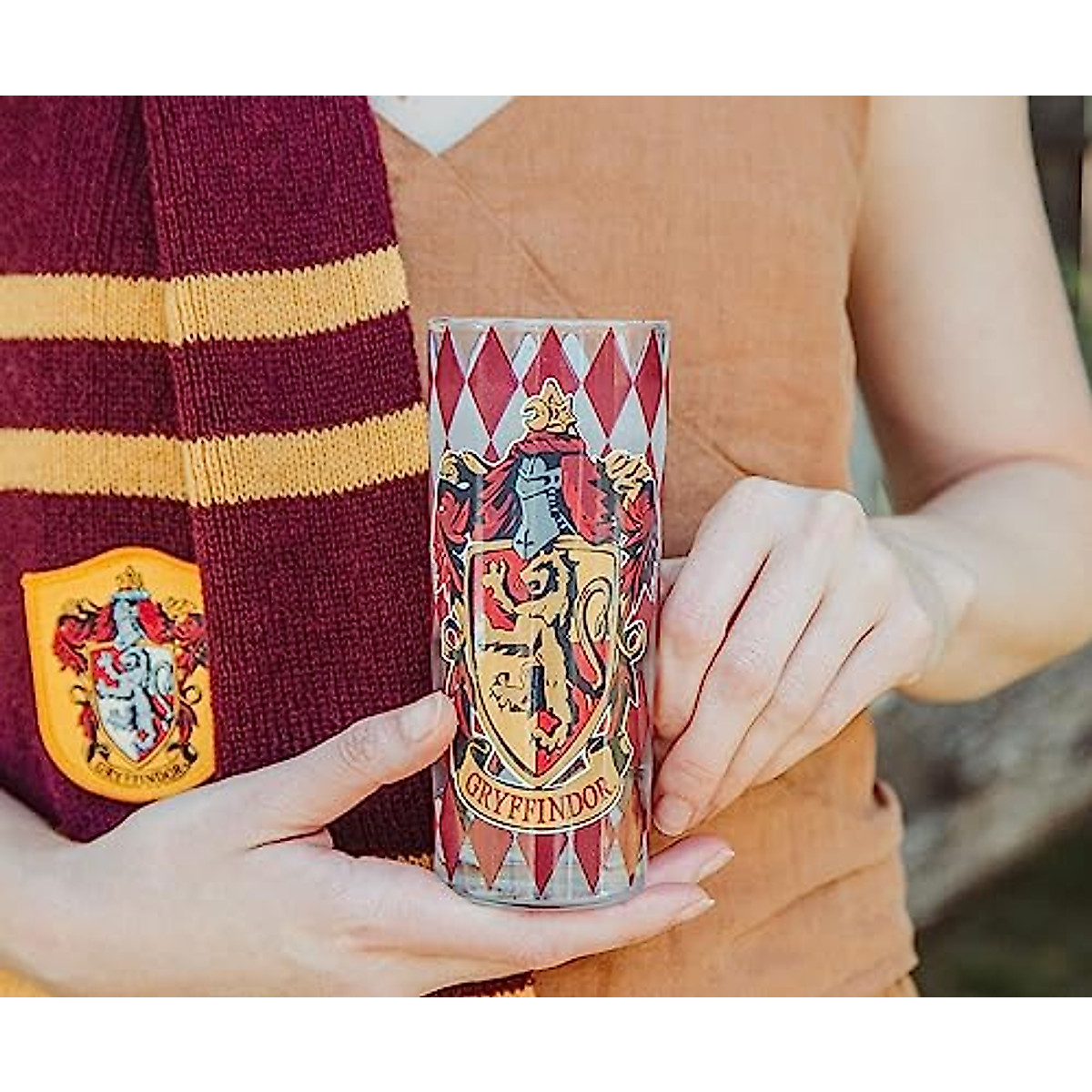 Silver Buffalo Harry Potter Hogwarts House Crests 4-Pack Tumbler Set, 10-Ounces