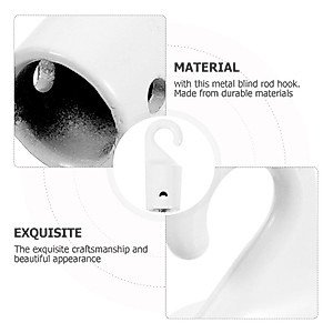 OSALADI 4pcs Hardware Tilt Wand Tip Repair Window Blind Tilt Wand Tip for Broken Horizontal Blind Hardware Wand Vertical Blinds Replacement Parts for Interior Windows White