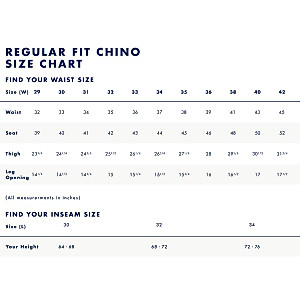 Tommy Hilfiger Men's Stretch Chino Pants in Custom Fit, Bright White, 32W x 30L