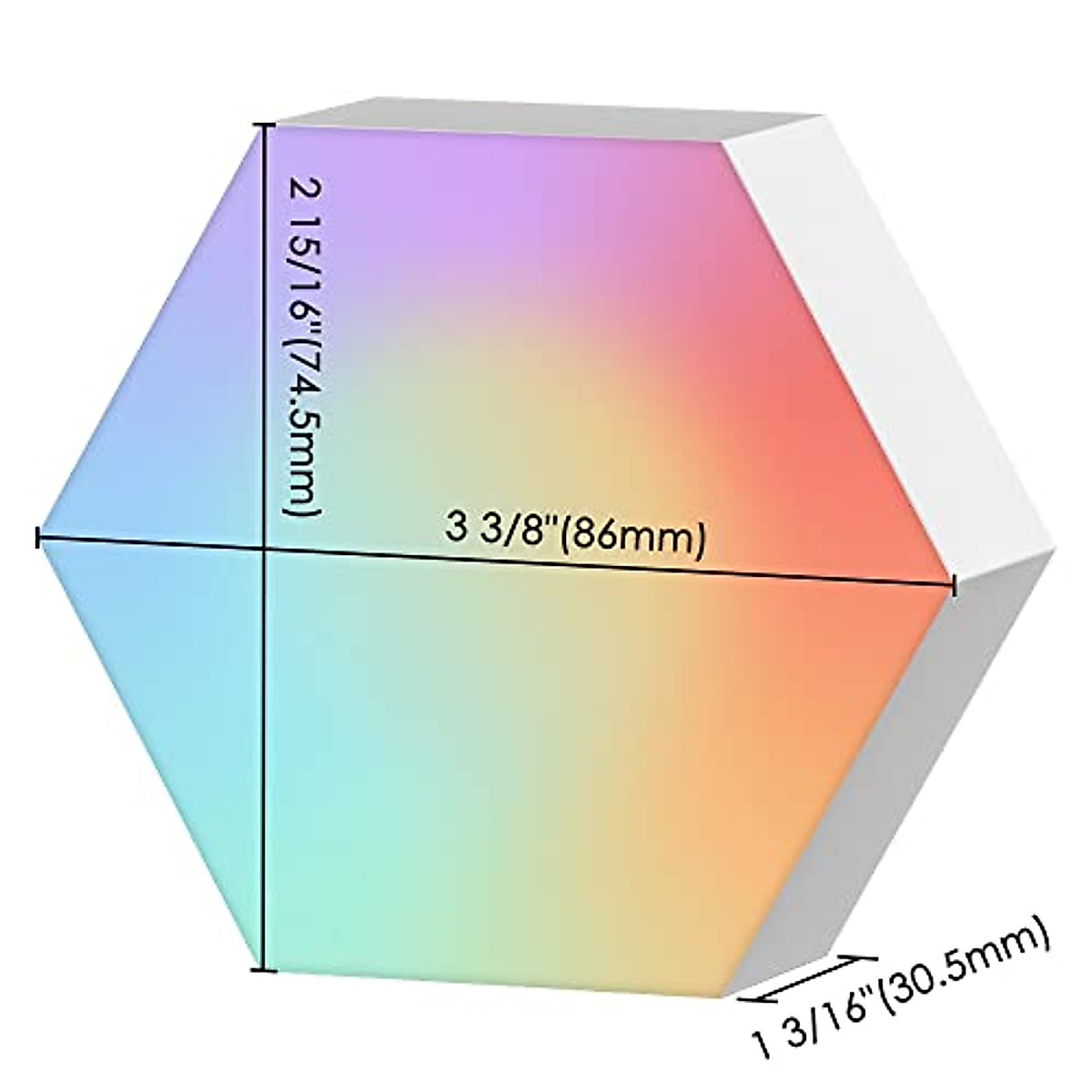 Yescom APP Control Hexagon LED Lights 10 Pack WiFi Wall Hex Light Gifts Gaming Room Bedroom Decor Work with Alexa Google