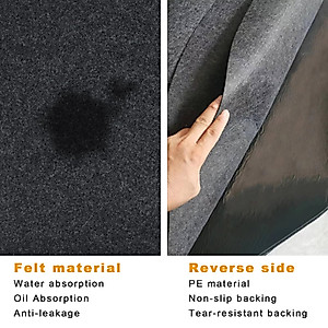 Outdoor Storage Shed Mat, 6.6x8.2 FT Thickened Garden Shed Floor Mat, Garage Floor Mat, Washable,Non Slip,Waterproof and Oil Resistant Carport Mat for Patio Backyard Lawn Entryway