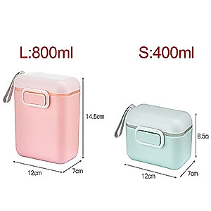 CHDHALTD Formula Dispenser with Scoop,Portable Milk Powder Formula Containers for Travel Baby Food Storage Box