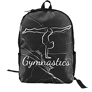 Gymnastics-Backpack, Laptop Backpack Gym Bags Black School Bookbags Travel Daypack For Women Men Boys Girls Vontako