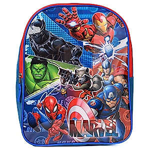 Marvel 15" Backpack Avengers Spider-Man Iron Man Black Panther Thor Hulk