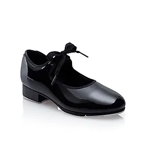 Capezio girls Jr. Tyette Tap Shoe, Black Patent, 1 M US Little Kid