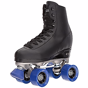 Chicago Skates Men's Classic Roller Skates - Premium Black Quad Rink Skates