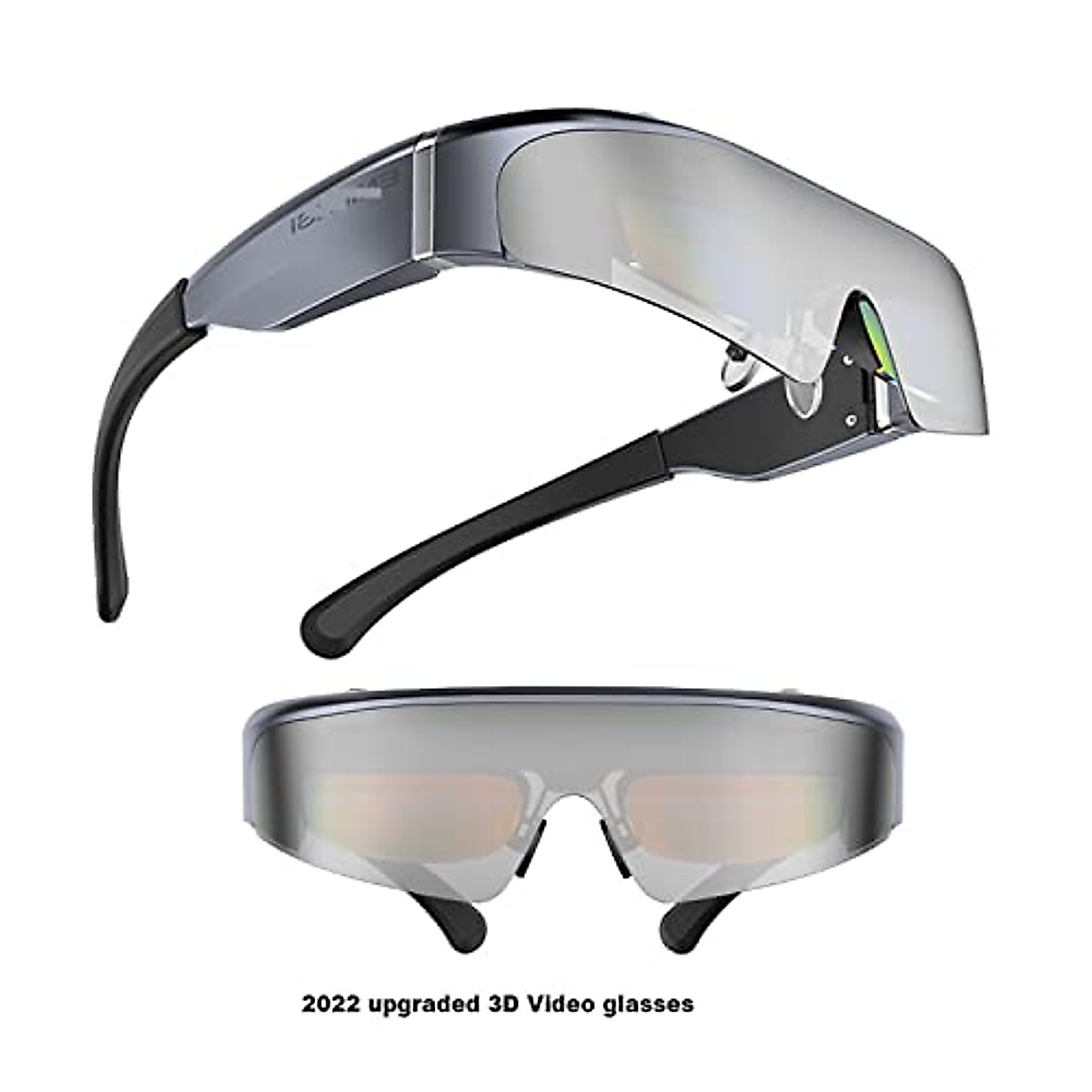 HEBBES Smart 3D Glasses AR/VR HMD Cinema-Level OLED Micro Display 200-inch Big Sceen Good Sound 2D/3D Switching Video Eyeglasses