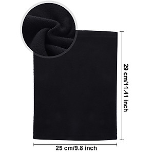 Tatuo 4 Pieces Fleece Neck Warmer Winter Scarf Multifunctional Headgear for Windproof Dust Skiing Hiking Cycling (Style 1) (Style 1)