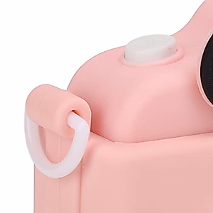 Shanrya Mini Digital Children Camera, High Definition ABS Kids Digital Camera 2 Inch Screen 600mAh Rechargeable Multifunctional for Gifts(Pink)