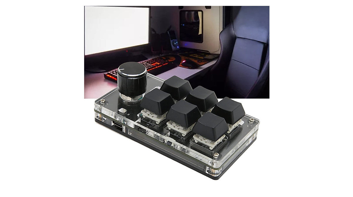 Heayzoki 6 Keys Programmable Keypad, Mini Macro Pad Mechanical Gaming ...
