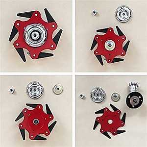 Sothread(TM) 6 Steel Blades Lawn Mower Grass Eater with Trimmer Head Brush Cutter Tool Walk-Behind Lawn Mowers Garden Clean Accessories