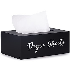 Dryer Sheet Holder Dispenser, Dryer Sheet Container, Dryer Sheets Holder for Laundry, Laundry sheet holder, Wood Dryer Sheet Box, Fabric Softener Sheet Storage Box for Decorations and Organization
