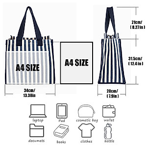 Hekyip Large Tote Bag, Shoulder Bag Hand-held Roomy for Work College Beach Travel Shopping Grocery for Women Girls (Black)